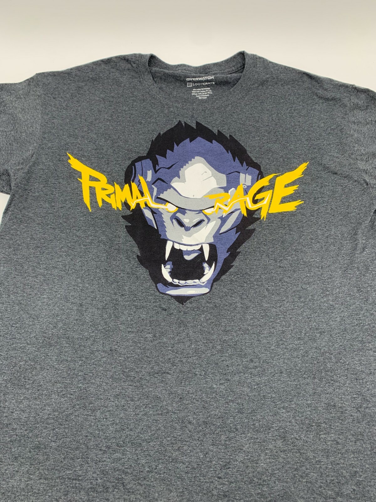 Overwatch Loot crate Winston Primal Rage T-Shirt Men'… - Gem