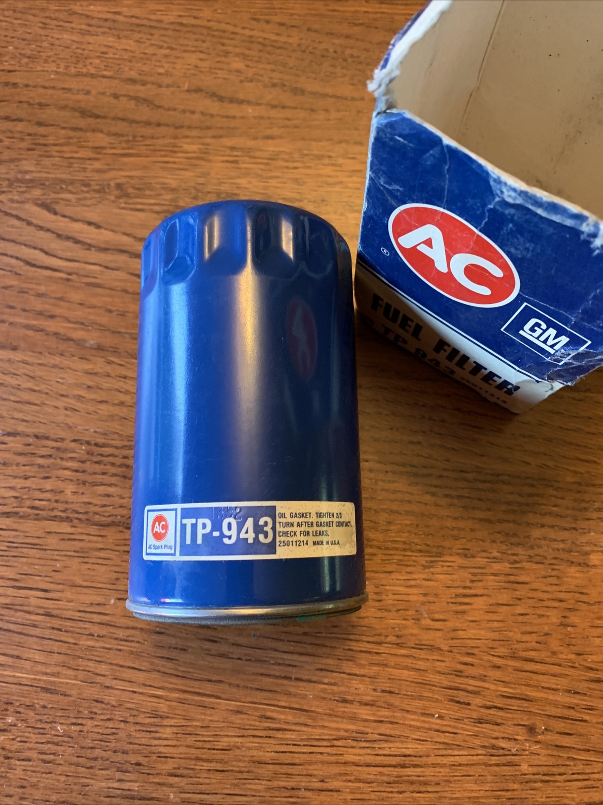 VINTAGE AC (DELCO) TP943 FUEL FILTER 25011214 | eBay