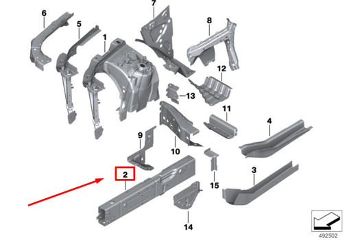 BMW X6G06 Support moteur avant droit 41007417572 7417572 NOUVEAU ...