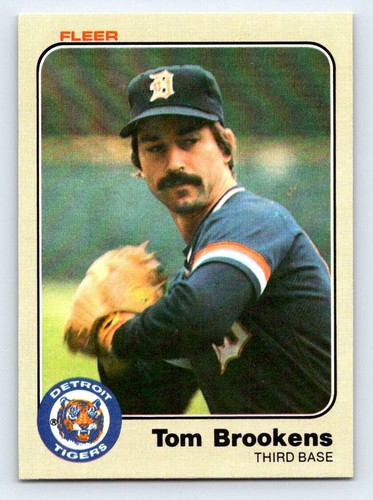 1983 Fleer - #327 Tom Brookens - *Near Mint-Mint* | eBay