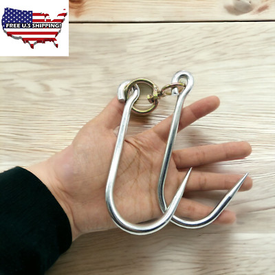 2PCS Meat Hook Swiveling , Heavy Duty Stainless Steel Processing ...