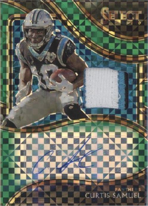 2020 Panini Select - Signature Memorabilia Curtis Samuel #SM-CUS Green ...