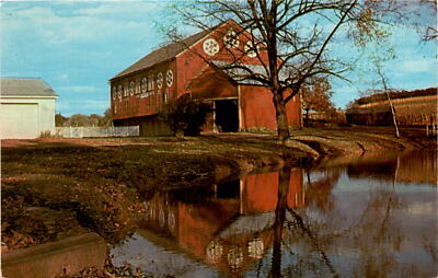 Colorful Pennsylvania Dutch Barn with Hex Signs - Photo Postcard | eBay