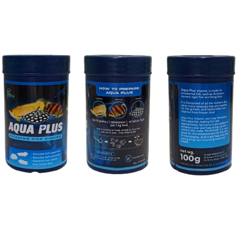 CZ Aqua Plus Vitamins Minerals For Fishes Arowana, Siamese Tiger ...