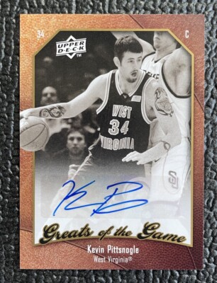 🔥KEVIN PITTSNOGLE 2010 UD GREATS OF THE GAME ROOKIE AUTOGRAPH!🔥WEST ...
