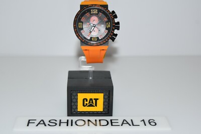 New Caterpillar Orange Oversized Cat Chronograph DT 50 DT.163.24.114 ...