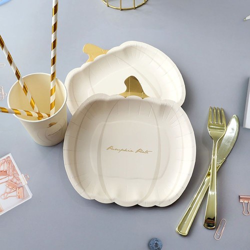 Party Supplies Disposable Tableware Paper Cup Plate Halloween ...