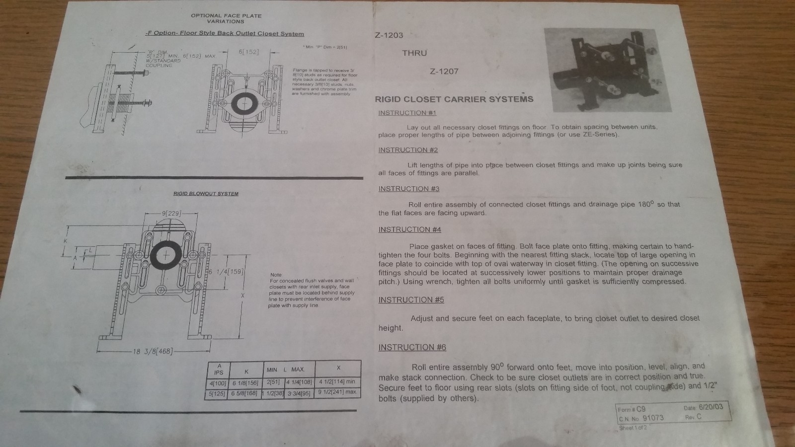 Zurn Z1203-04-SJ Faceplate & Trim L/CPLG P1203 Trim Kit (As Pictured ...