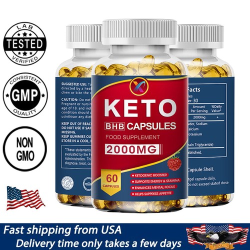 Keto Capsules for Weight & Fat Loss, Belly Fat Burner - 30/60 Caps | eBay