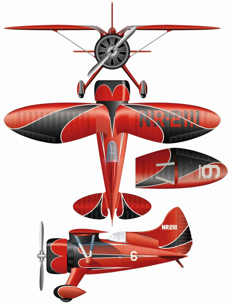 Model Airplane Plans (RC): Hall-Springfield Bulldog Racer 63" Scale for ...