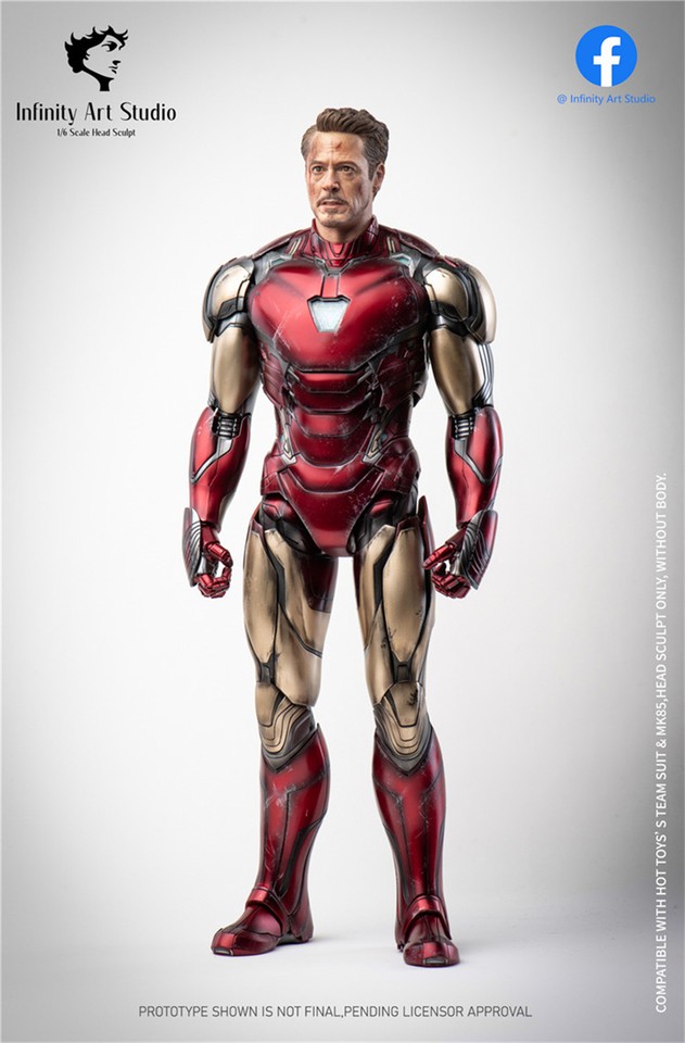 IAS 1/6 HS01 Avengers MK85 Tony Stark Iron Man Head Carved Model | eBay
