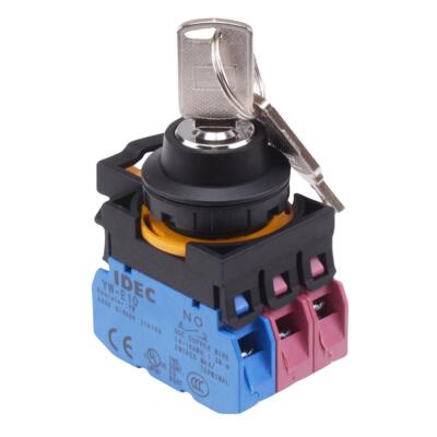IDEC CW Series 3 Position 22.3mm Maintained Key Switch 1NO-2NC IP65 ...