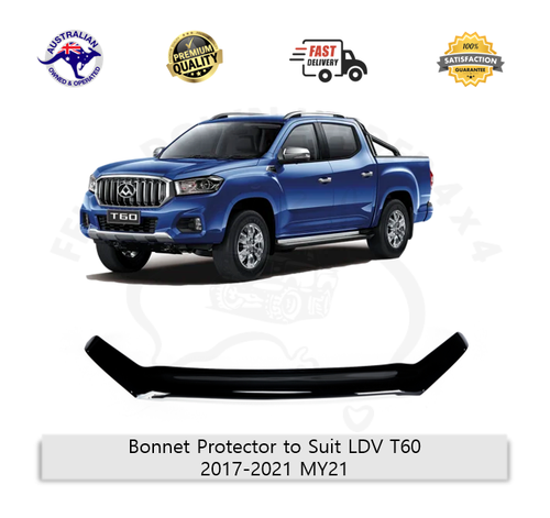 Bonnet Protector Hood Guard Bug Deflector To Suit LDV T60 2017-2021 ...