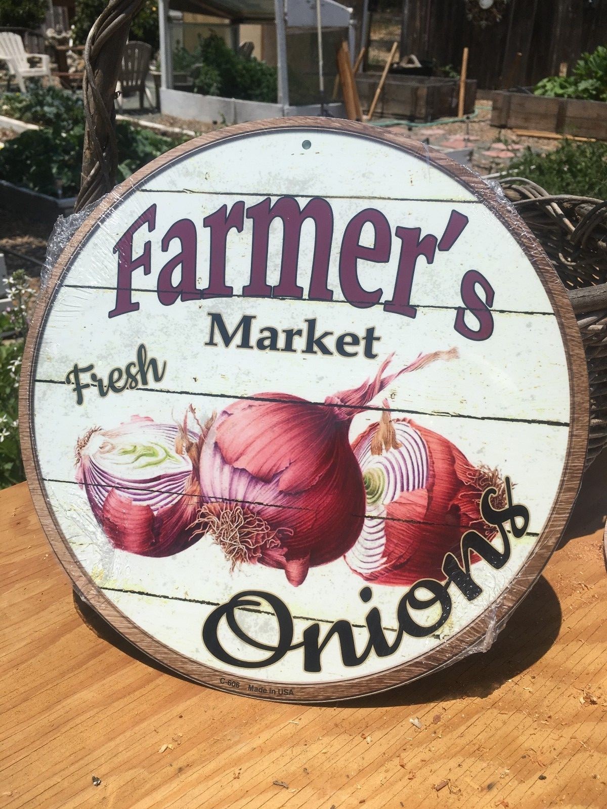 Vintage Farmers Market Sign