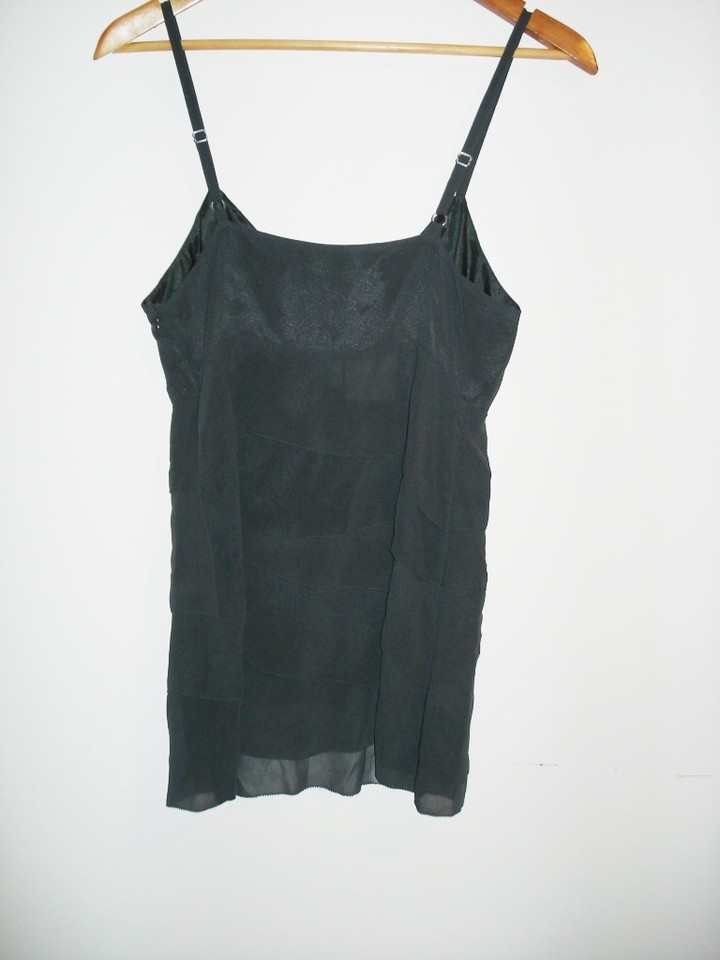 KENSIE V-NECK SPAGHETTI STRAP RUFFLED TANK TOP SIDE ZIPPER CHARCOAL S ...