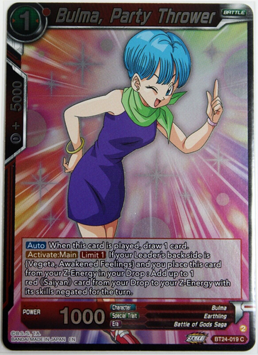 Bulma, Party Thrower BT24-019 C Foil NEW (B.G) | eBay
