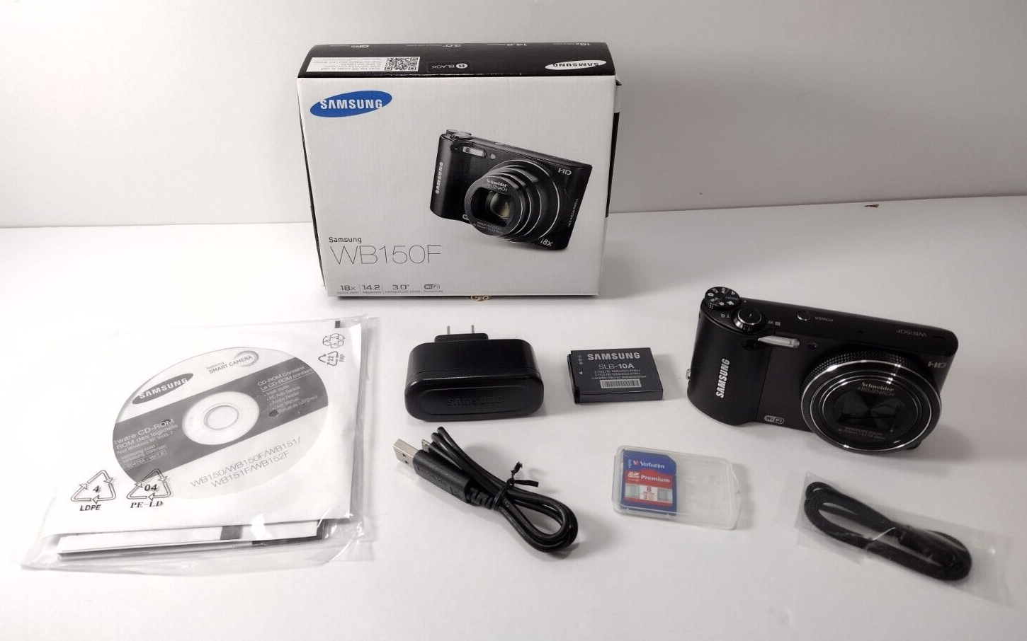Samsung WB Series WB150F 14.2MP Digital Camera - Black for sale online ...