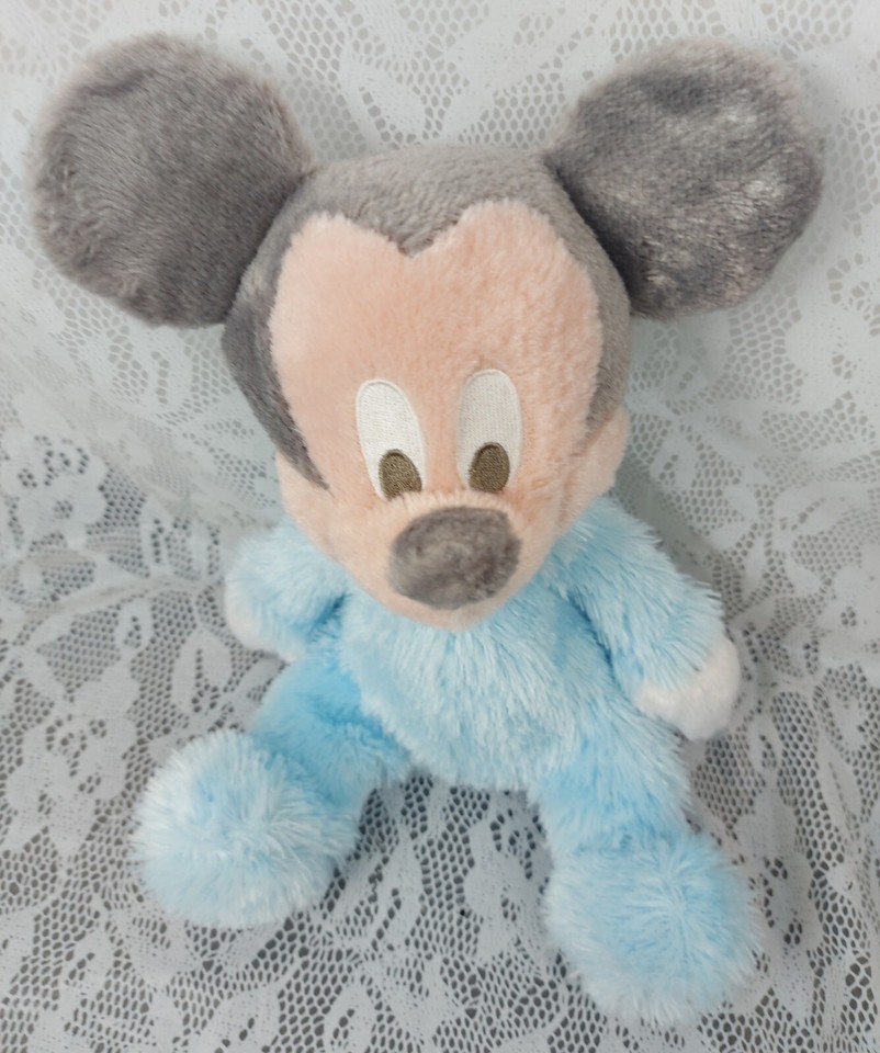 Disney Parks Baby Mickey Mouse Plush Chime Rattle 9" Stuffed Animal ...
