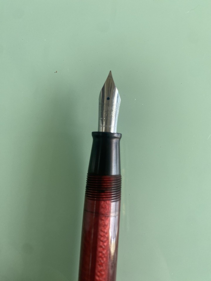 VTG ESTERBROOK IRIDESCENT COPPER SJ FOUNTAIN PEN LEVER FILL NIB "F ...