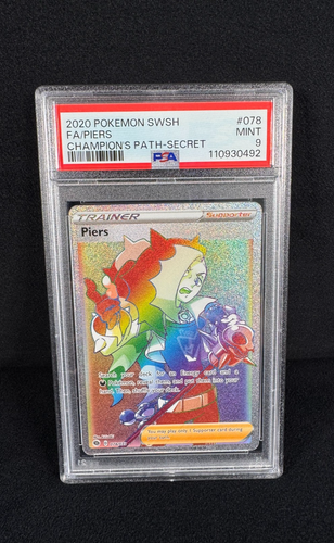 Pokemon Piers Full Art Secret Rare Trainer Card 2020 Champions Path ...