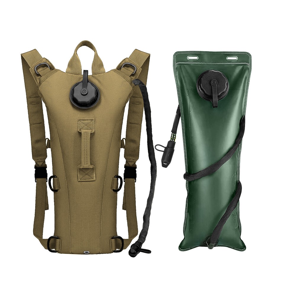 2-10L Water Bladder Bag Hydration System Backpack Survival Pack Camping ...