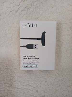 Genuine Fitbit USB Charging Cable for Fitbit Inspire 2 & Ace 3 (Black ...