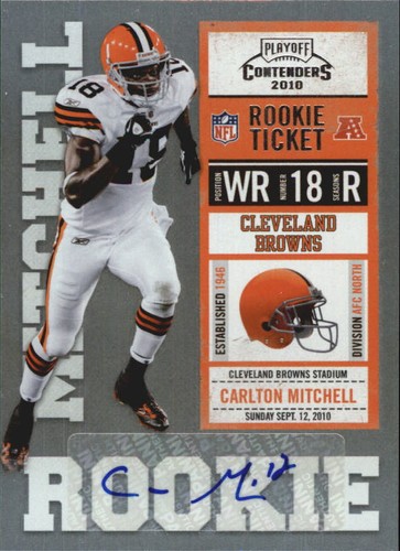 2010 Playoff Contenders Football Card #113 Carlton Mitchell Rookie | eBay