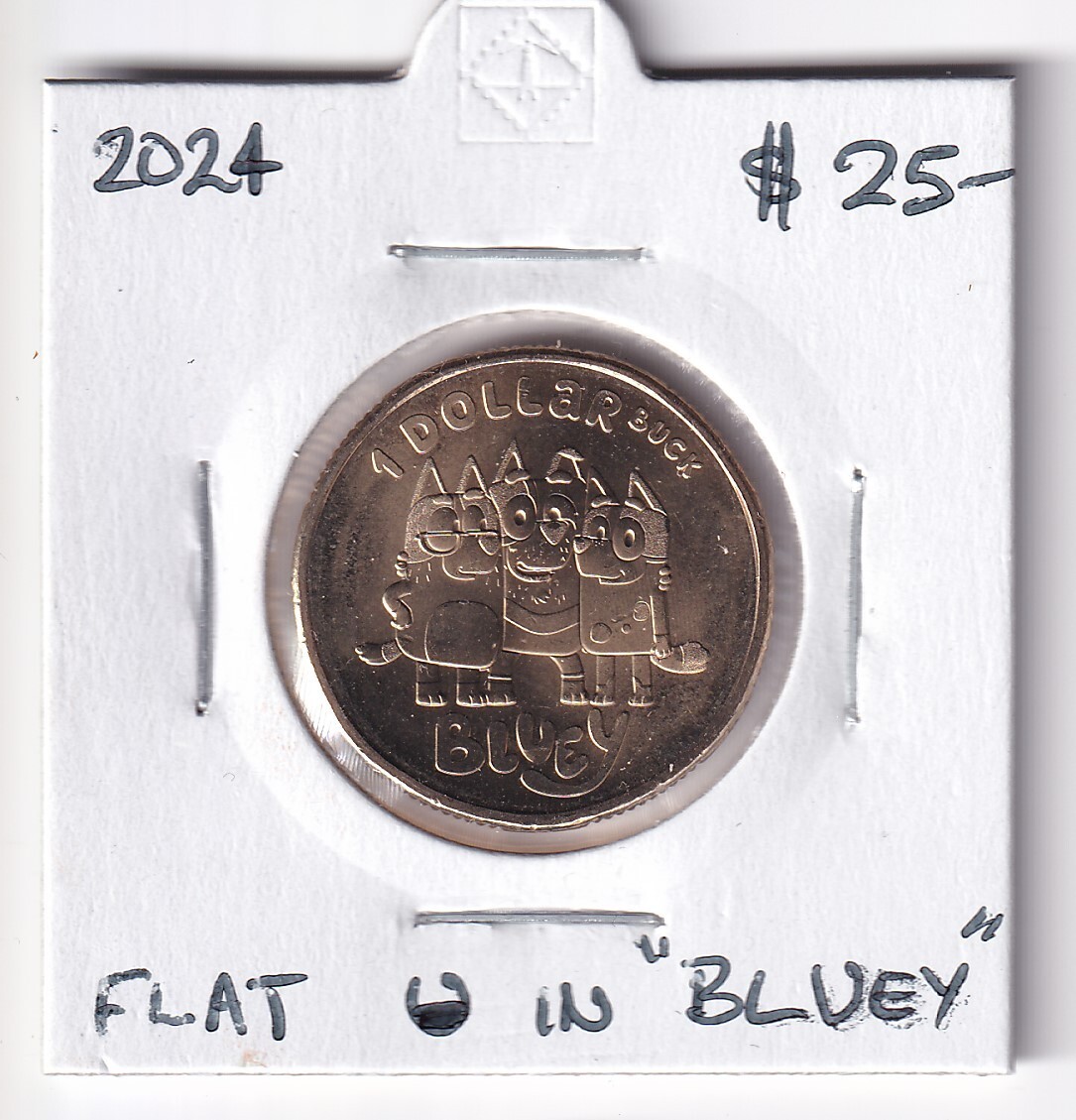 AUSTRALIAN: 2024 $1 BLUEY BUCK COLLECTABLES COIN WITH ERROR*** #4950 | eBay