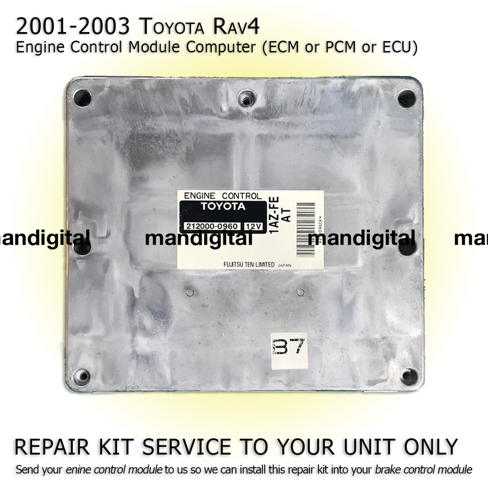 2001 2002 2003 TOYOTA RAV4 Engine Computer Module PCM ECM ECU Repair ...