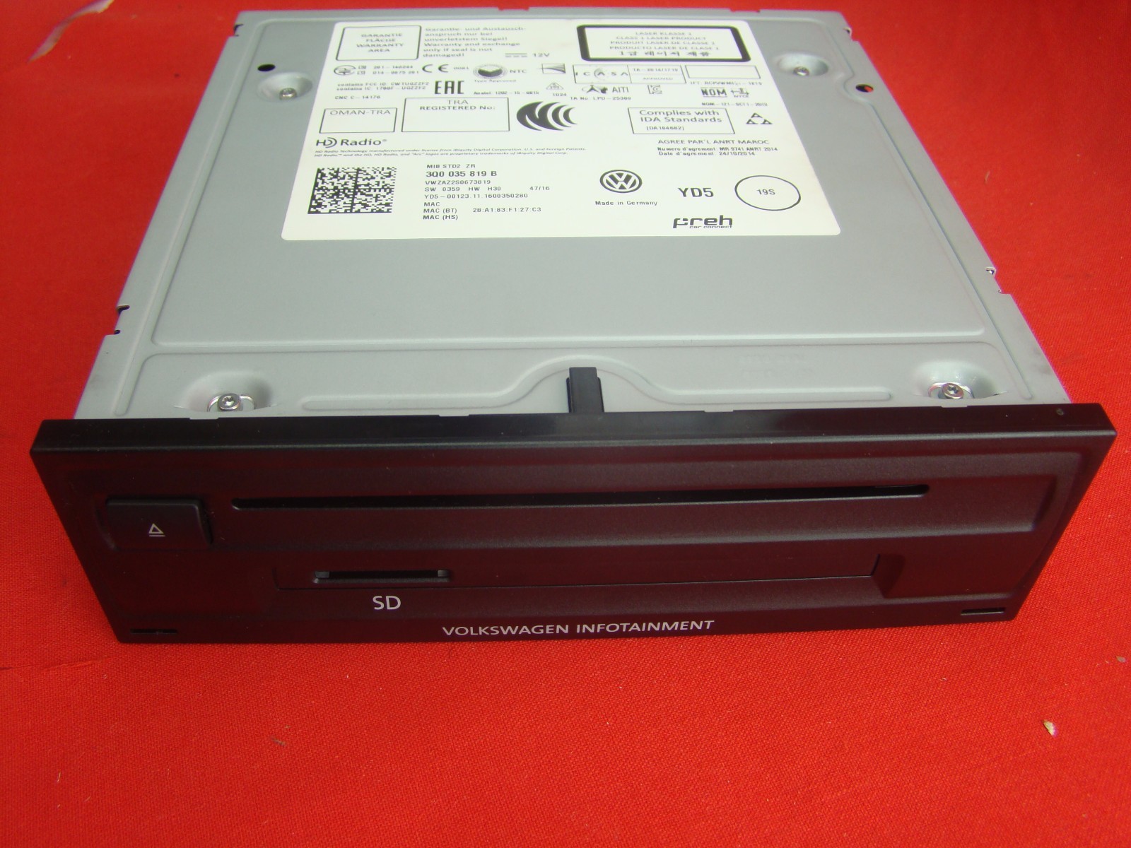 VW+Composition+Media+Main+Unit+Mib2+Bluetooth+3Q0035819B for sale ...