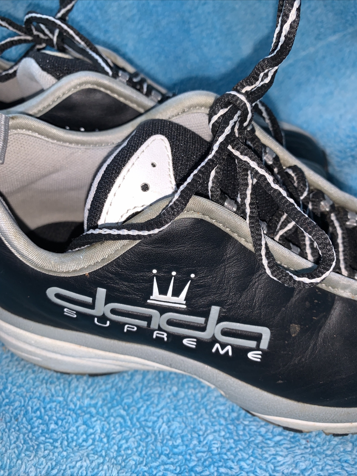 DADA SUPREME Black Leather Sneakers 4 EUC (22) - Gem