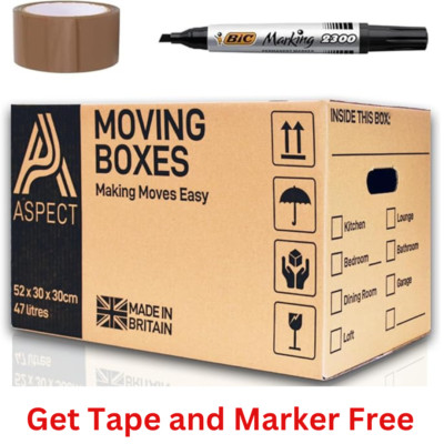 LARGE QUALITY Cardboard Boxes House Moving Boxes House Removal Packing ...