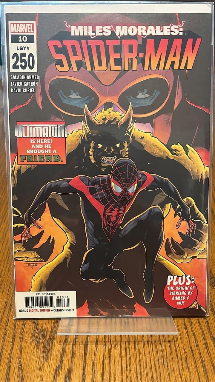 MILES MORALES SPIDERMAN #10 MARVEL 2019 LEGACY #250 1ST APPEARANCE ...