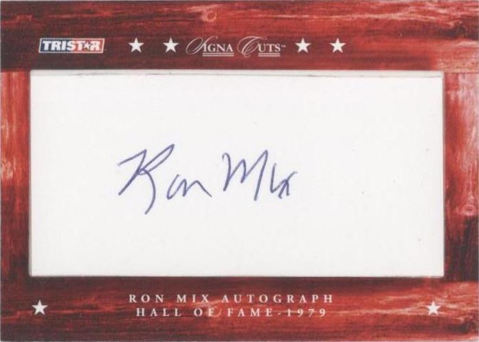 2007 TRISTAR Signa Cuts Cut Autographs - Ron Mix /115 (AU) for sale ...