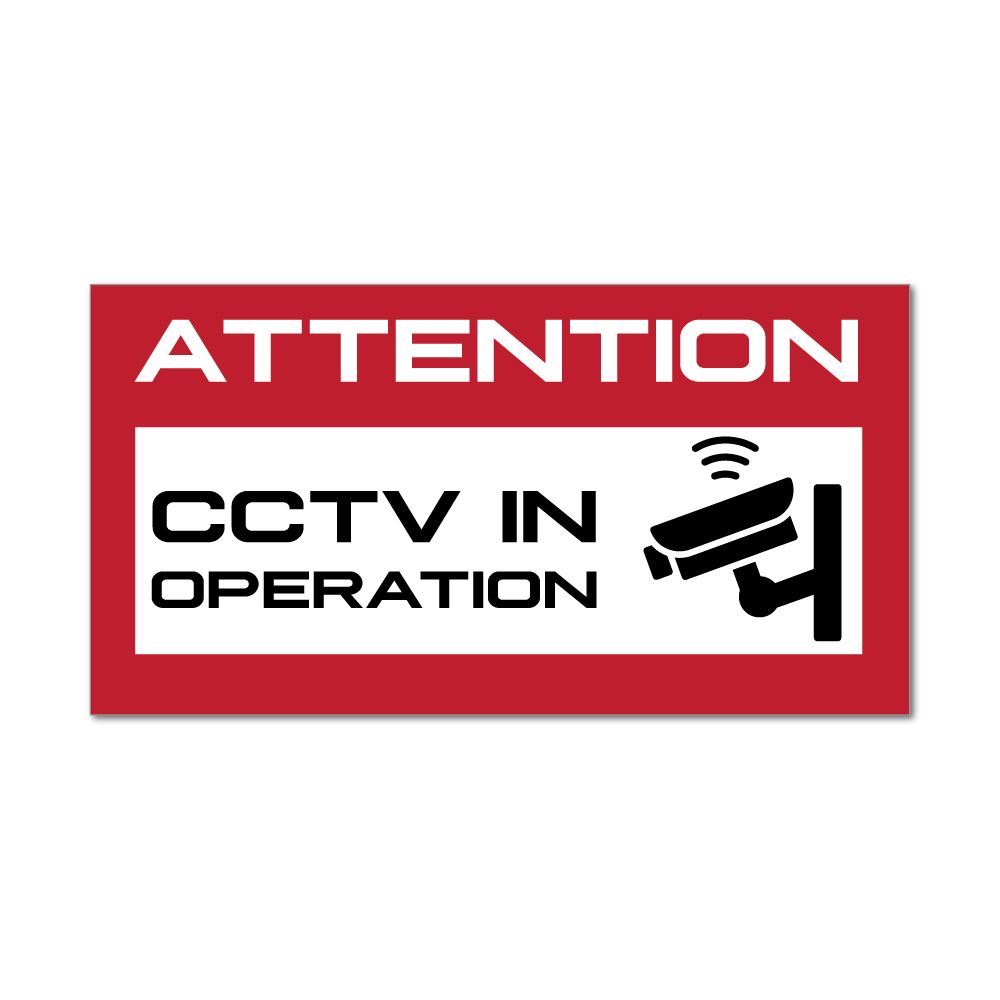 Cctv Red Sign