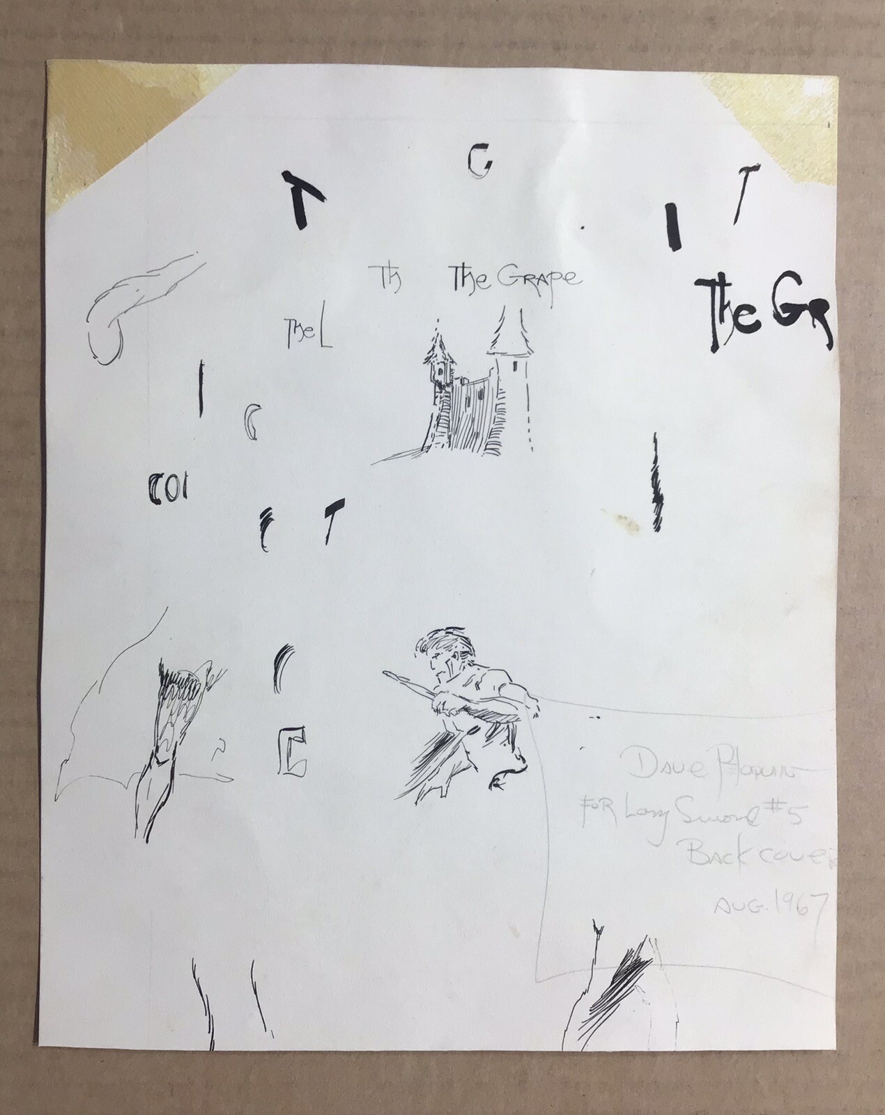 The Long Sword Original Back Cover Art by Dave Peloquin ~ Edgar Rice ...