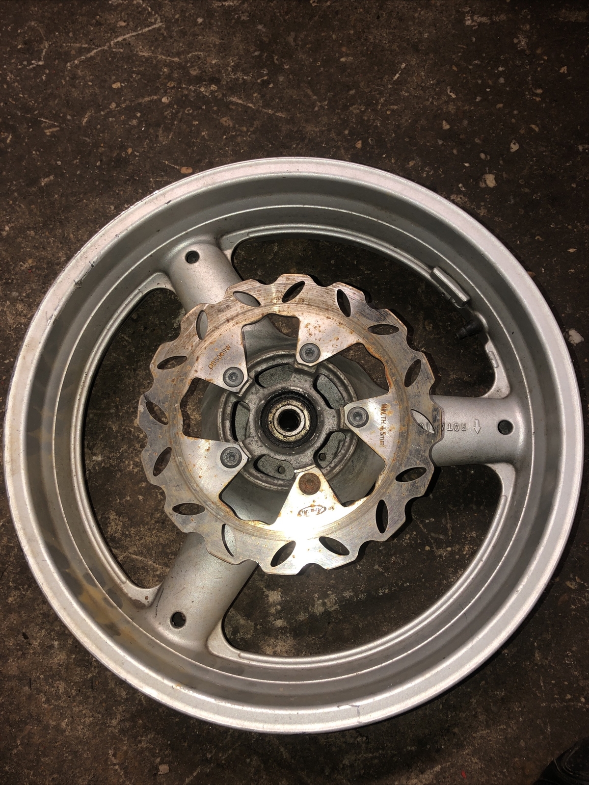 OEM Suzuki GS500 GS 500 89-2000 Rear Wheel Rim Gray (MT3.50X17) 64111 ...