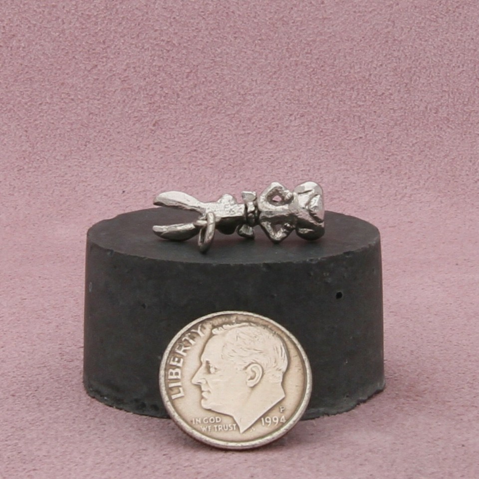 sterling silver vintage 3d articulated bunny rabbit charm pendant | eBay