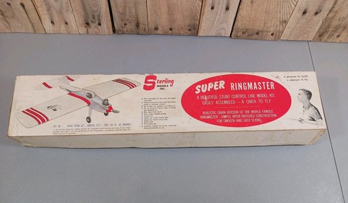 Vintage Sterling Super Ringmaster Model Control Line Airplane Kit | eBay