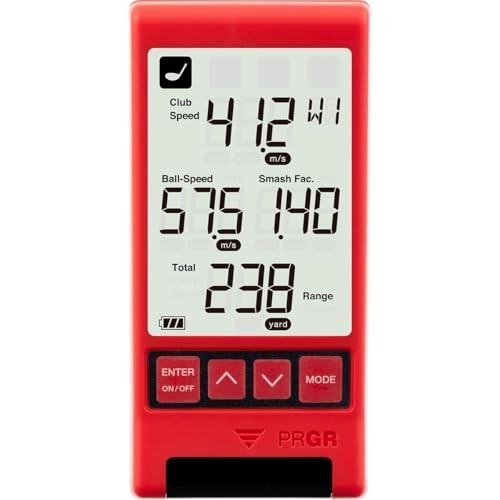 PRGR Red Eyes Pocket HS-130 Golf Launch Monitor Swing Speed Radar ...