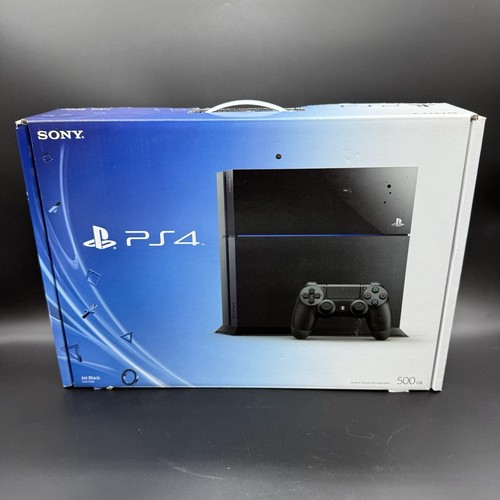 Sony Playstation 4 Jet Black PS4 System 500GB - Replacement Box Only No ...