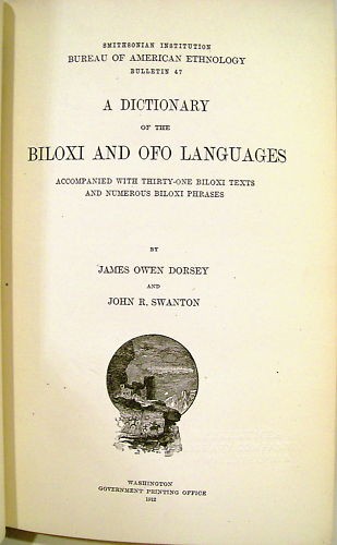 A Dictionary of the Biloxi and Ofo Languages 1912 | eBay