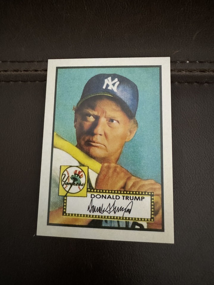 🎩 RARE 2024 DONALD TRUMP 1952 Topps Custom President Baseball Rookie ...