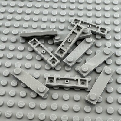 LEGO Plate Modified - Light Bluish Gray - 1 x 4 with 2 Studs w/ Groove ...