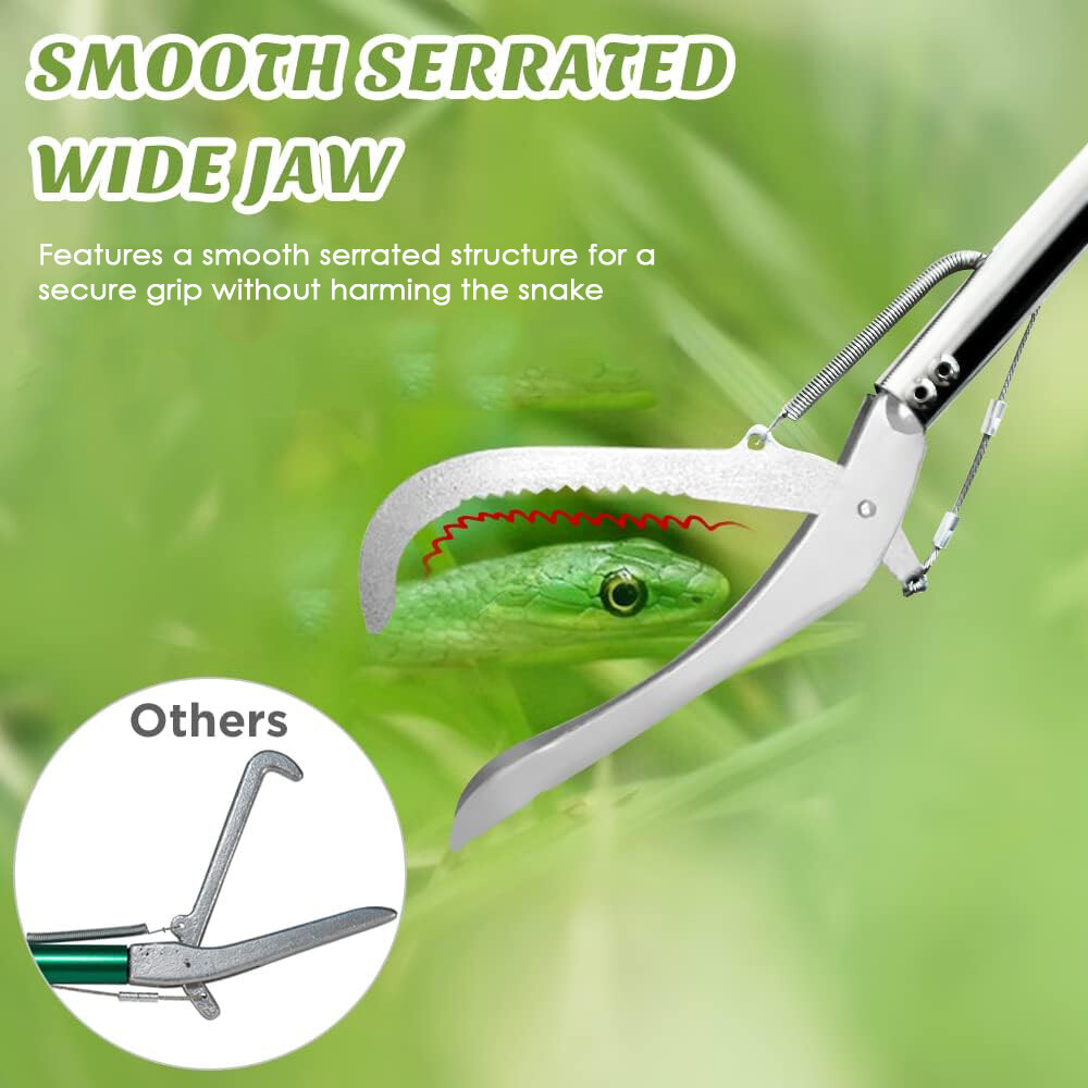 Heavy Duty Snake Tongs & Snake Bag Grabber Catcher Stick Handling Tool ...