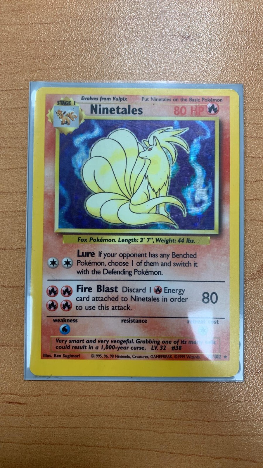 Pokémon TCG Ninetales Base Set 12/102 Holo Unlimited Holo Rare | eBay