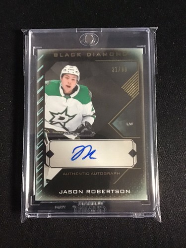 2021-22 Black Diamond Jason Robertson (#21/99) Jersey Number Match ...