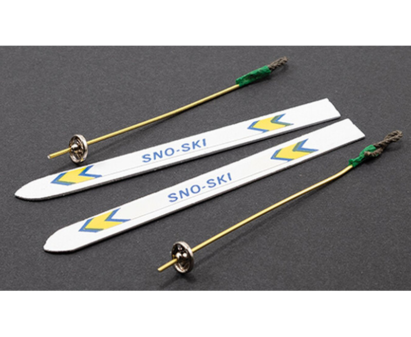Dollhouse Miniature Set of Skis with Poles by Handley House | eBay