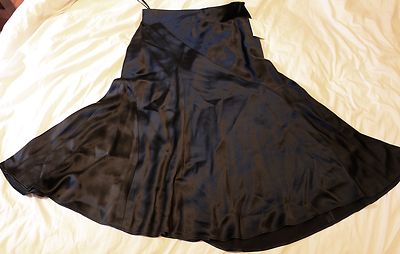 TSE women's black silk skirt, size 12, MRSP $525 | eBay