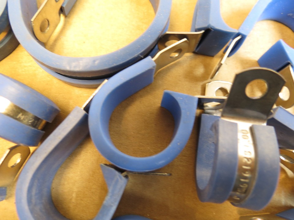 High Temp Fluorosilicone Cushion Loop Clamps Mix Aerospace Aircraft ...